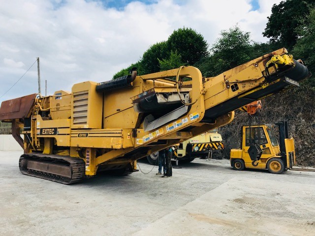 Extec C12 Crusher Sold to Cyprus, C12 Crusher loaded up