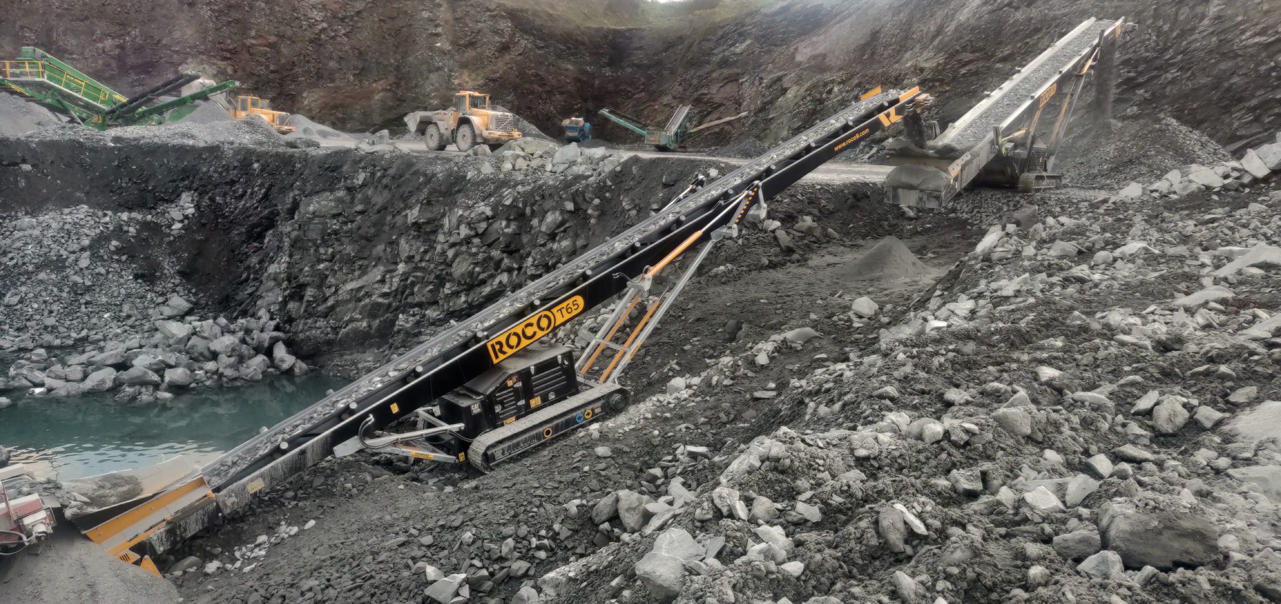 Roco T65 Tracked Stacker, Mobile Stackers for sale, Stockpilers