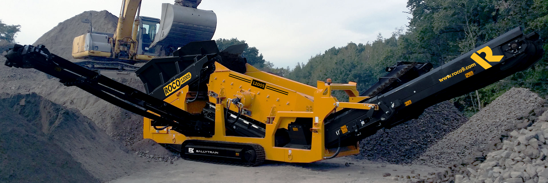 Roco 1200S Scalping Screen for sale, Soil Screener, Screener