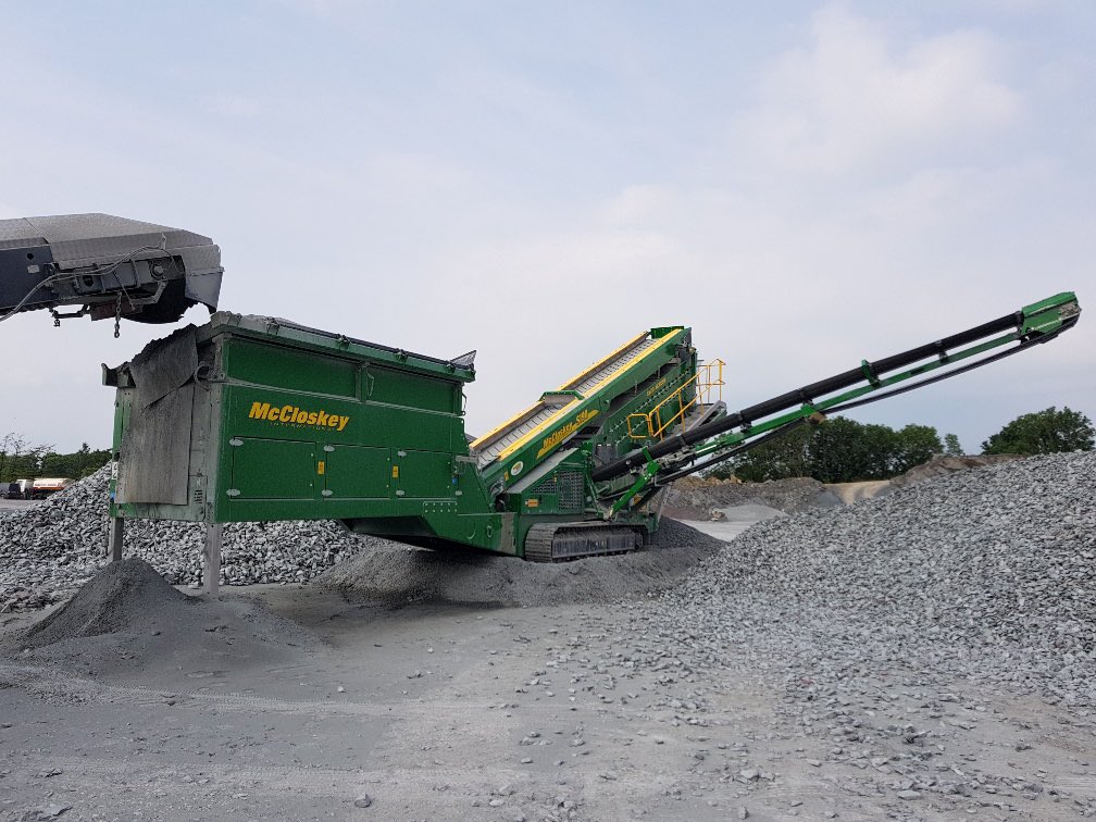 McCloskey S190 3 Deck Screener, 3 deck 4 way split screnner, McCloskey