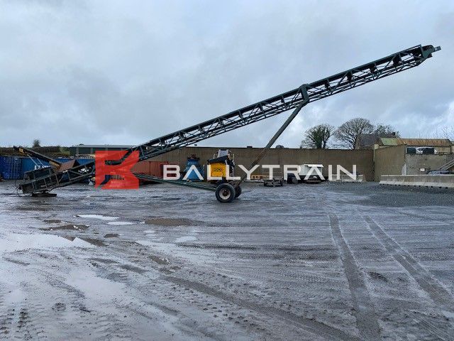 Powerscreen M100 Radial Conveyor for sale, used wheeled conveyors